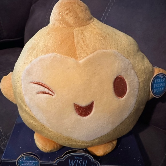 Disney | Toys | Disney Wish Golden Plush Glowing Star | Poshmark
